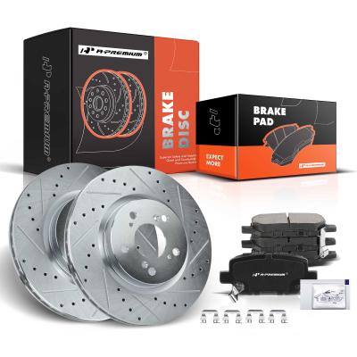 China Front Drilled Rotors & Ceramic Brake Pads for Acura RL 2005-2012 for sale
