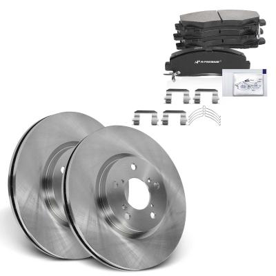 China Front Disc Brake Rotors & Ceramic Brake Pads for Honda Ridgeline 2012-2014 3.5L for sale