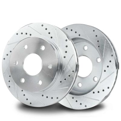China Front Drilled Disc Brake Rotors for Chevrolet Silverado 1500 Cadillac Escalade for sale