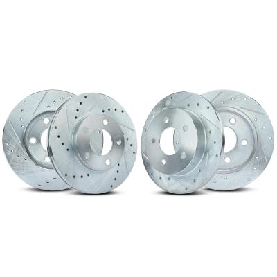 China Front & Rear Drilled Brake Rotors for Ford Mustang 1994-2004 for sale