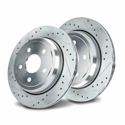 China Rear Drilled Brake Rotors for Dodge Durango Jeep Grand Cherokee 2011 - 2020 for sale