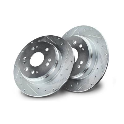 China Rear Drilled Brake Rotors for Honda CR-V 2002-2004 L4 2.4L for sale