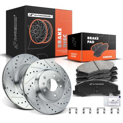 China Front Drilled Rotors & Ceramic Brake Pads for Chevrolet Impala Buick for sale