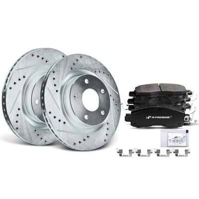 China Front Drilled Rotors & Ceramic Brake Pads for Nissan Altima 2014-2019 for sale