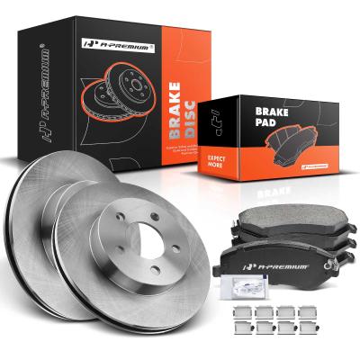 China Front Disc Brake Rotors & Ceramic Brake Pads for Jeep Liberty 2002-2007 288mm for sale