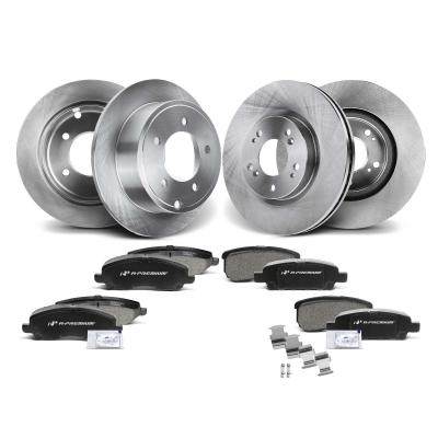 China Front & Rear Disc Brake Rotors & Ceramic Brake Pads for Chrysler 200 11-14 Dodge for sale