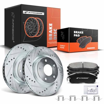 China Front Drilled Rotors & Ceramic Brake Pads for Nissan Altima 2007-2013 for sale