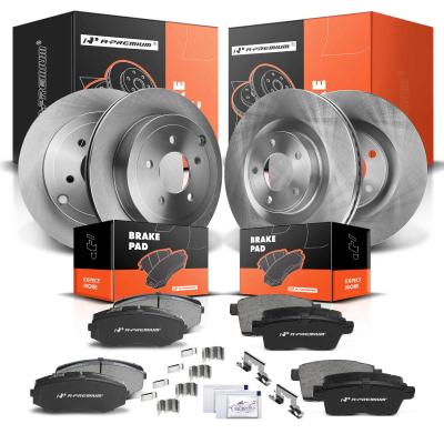 China Front & Rear Disc Brake Rotors & Ceramic Brake Pads for Ford Edge Lincoln 07-10 for sale