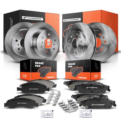 China Front & Rear Disc Brake Rotors & Ceramic Brake Pads for Chevy Silverado 1500 for sale