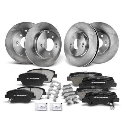 China Front & Rear Disc Brake Rotors & Ceramic Brake Pads for Kia Optima Hyundai for sale