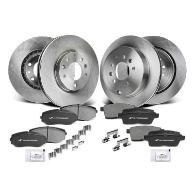 China Front & Rear Disc Brake Rotors & Ceramic Brake Pads for Mazda CX-7 2007-2012 for sale