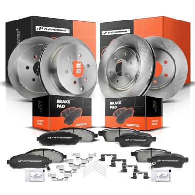 China Front & Rear Disc Brake Rotors & Ceramic Brake Pads for Nissan Frontier Suzuki for sale