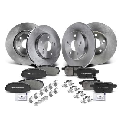 China Front & Rear Disc Brake Rotors & Ceramic Brake Pads for Scion xB 2008-2015 2.4L for sale