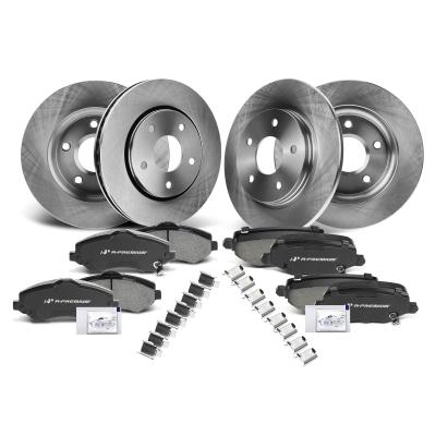 China Front & Rear Disc Brake Rotors & Ceramic Brake Pads for Dodge Grand Caravan Ram for sale