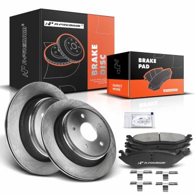 China Rear Disc Brake Rotors & Ceramic Brake Pads for Dodge Ram 1500 2005-2010 for sale