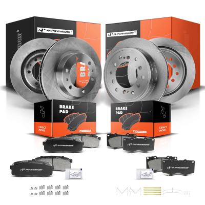 China Front & Rear Disc Brake Rotors & Ceramic Brake Pads for Toyota 4Runner 2003-2009 for sale