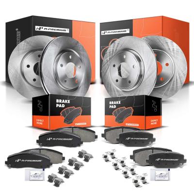 China Front & Rear Disc Brake Rotors & Ceramic Brake Pads for Dodge Grand Caravan for sale