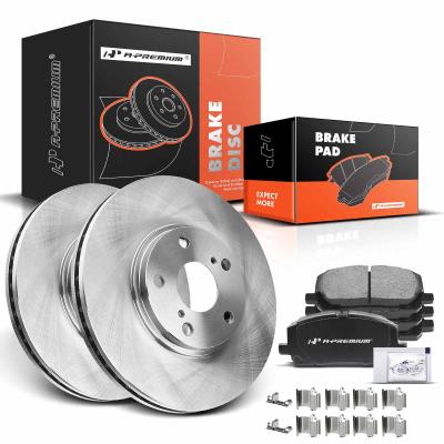 China Front Disc Brake Rotors & Ceramic Brake Pads for Toyota Highlander 2001-2007 for sale