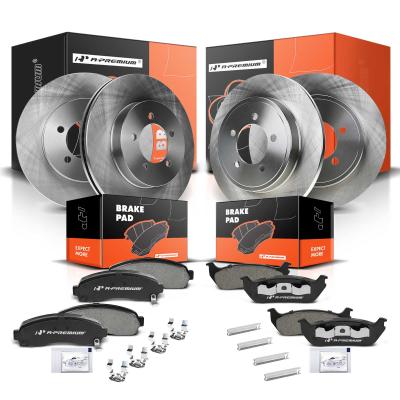 China Front & Rear Disc Brake Rotors & Ceramic Brake Pads for Ford Explorer 2002-2005 for sale