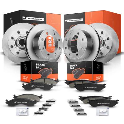 China Front & Rear Disc Brake Rotors & Ceramic Brake Pads for Ford E-250 2003-2007 for sale