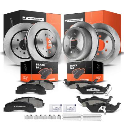 China Front & Rear Disc Brake Rotors & Ceramic Brake Pads for Ford F-150 2010-2011 for sale