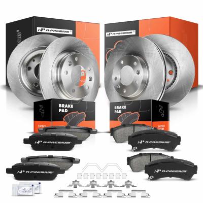 China Front & Rear Disc Brake Rotors & Ceramic Brake Pads for Ford Fusion Mazda 6 for sale