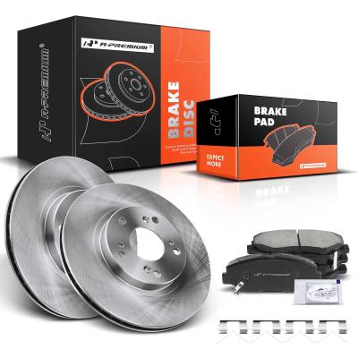 China Front Disc Brake Rotors & Ceramic Brake Pads for Honda CR-V 2002-2004 2.4L for sale