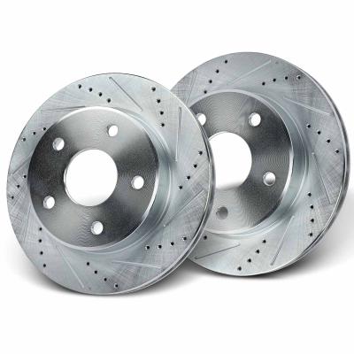 China Front Drilled Brake Rotors for Dodge Dakota 2005-2010 Mitsubishi Raider Ram for sale
