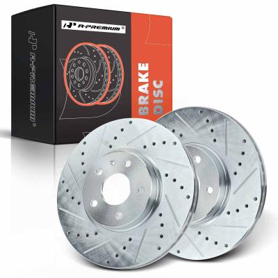 Front Drilled Brake Rotors for Ford Fusion 2013-2020 Lincoln MKZ 2013-2016