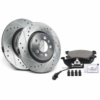 China Front Drilled Rotors & Ceramic Brake Pads for Volkswagen Beetle 2000-2010 Jetta for sale