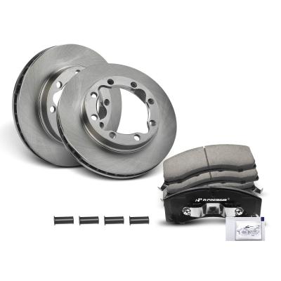 China Front Disc Brake Rotors & Ceramic Brake Pads for Chevy K3500 GMC Dodge Ram 2500 for sale