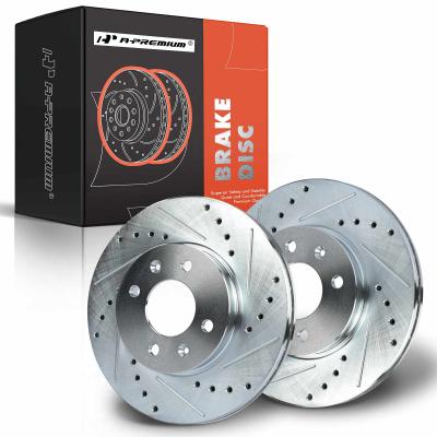 China Front Drilled Brake Rotors for Hyundai Accent Kia Rio Rio5 2006-2011 for sale