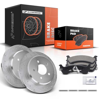 China Rear Drilled Rotors & Ceramic Brake Pads for Ford Explorer Ranger for sale
