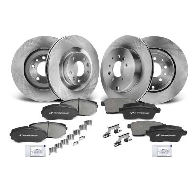 China Front & Rear Disc Brake Rotors & Ceramic Brake Pads for Mazda CX-9 2007-2015 for sale