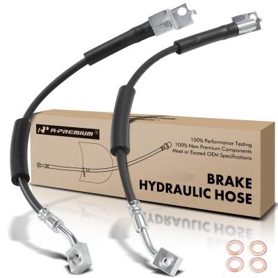 China 2Pcs Front Brake Hydraulic Hose for Jeep Grand Cherokee 93-98 Wrangler 97-06 for sale