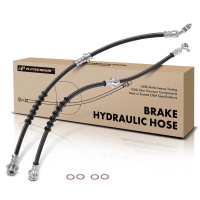 China 2Pcs Front Brake Hydraulic Hose for Nissan Altima 2002-2005 Maxima 2004-2008 for sale