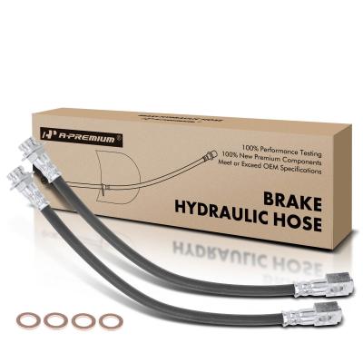China 2Pcs Brake Hydraulic Hose for Buick LeSabre 2000-2005 Cadillac Pontiac for sale