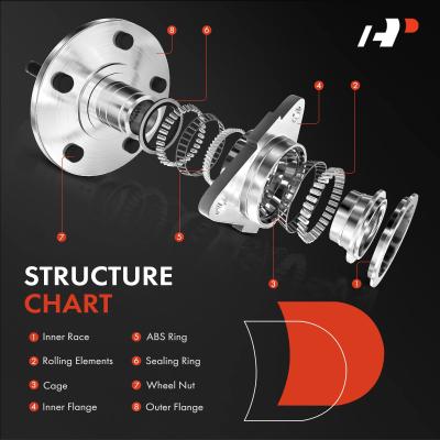China Front Left or Right Wheel Hub Bearing Assembly for Polaris Ranger 500 ACE 570 for sale