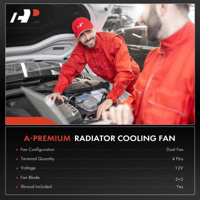China Engine Radiator Cooling Fan Assembly with Shroud for Nissan Altima 2002-2006 for sale