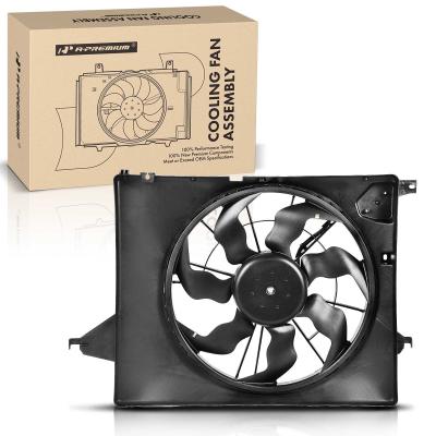 China Engine Radiator Cooling Fan Assembly for Hyundai Santa Fe 2013-2018 Kia Sorento for sale
