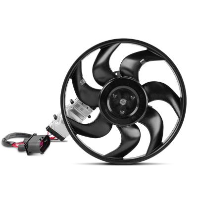 China Driver Radiator Cooling Fan Assembly with Control Unit for Audi Q7 VW Touareg for sale