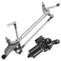 China 2x Front Windshield Wiper Linkage & Motor Assembly for Nissan Rogue 2008-2013 for sale