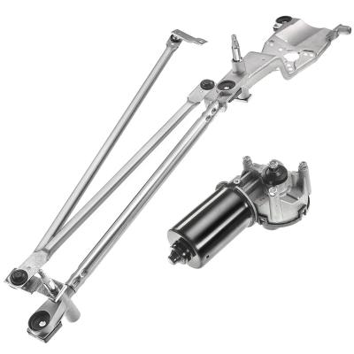 China 2x Front Windshield Wiper Linkage & Motor Assembly for Ford Focus 2000 2001-2005 for sale