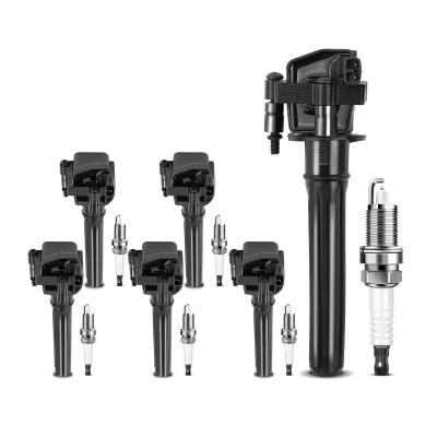 China 6x Black Ignition Coil & IRIDIUM Spark Plug Kits for Dodge Chrysler Plymouth for sale