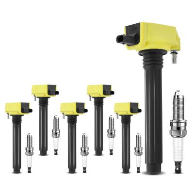 China 6x Yellow Ignition Coil & IRIDIUM Spark Plug Kits for Dodge Durango Charger Jeep for sale