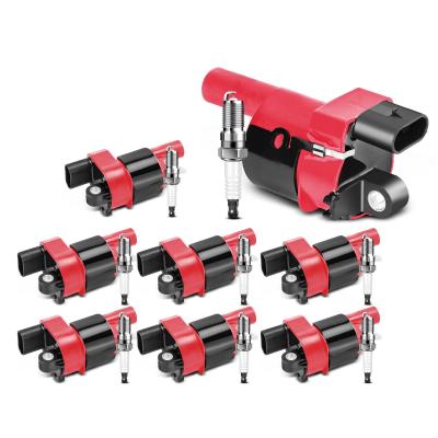 China 8x Red Ignition Coil & IRIDIUM Spark Plug Kits for GMC Sierra 1500 Buick for sale