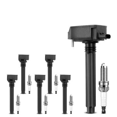 China 6x Black Ignition Coil & IRIDIUM Spark Plug Kits for Dodge Durango Jeep Ram for sale