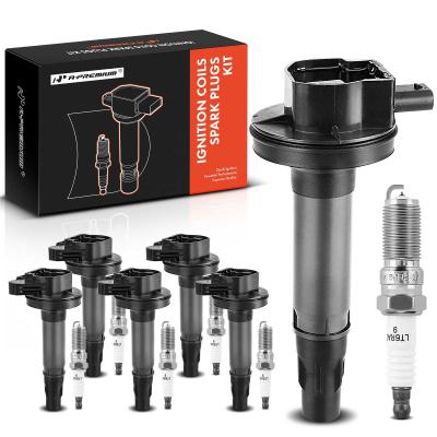 China 6x Black Ignition Coil & IRIDIUM Spark Plug Kits for Ford F-150 Explorer Lincoln for sale