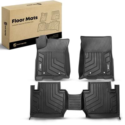 China 3x Front & Rear Black Floor Mats Liners for Toyota Tacoma 2016-2021 Access Cab for sale