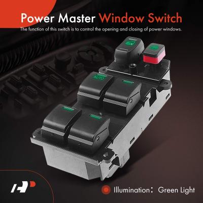 China Front Driver Power Window Switch for Honda CR-V 2007-2011 6 buttons 22 pins for sale